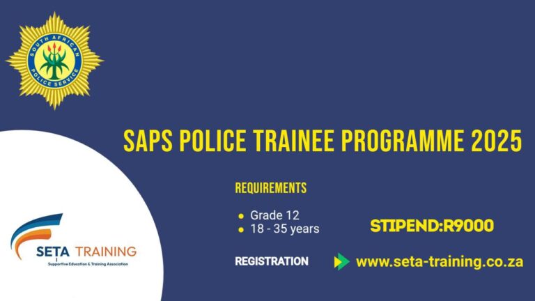 SAPS Police Trainee Programme 2025 – Application Form, Requirements ...